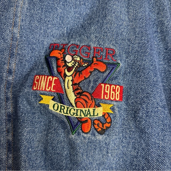 Disney | Jackets & Coats | Disney Tigger Top Performance Embroidered ...